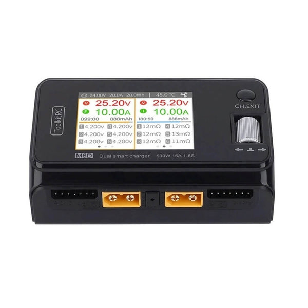 ToolkitRC M6D V3 Dual Smart Charger 500W | RC Battery Charger – RC Box ...